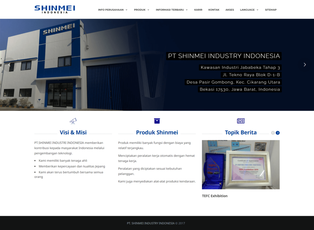 Shinmei Industry Indonesia | Walkbrains