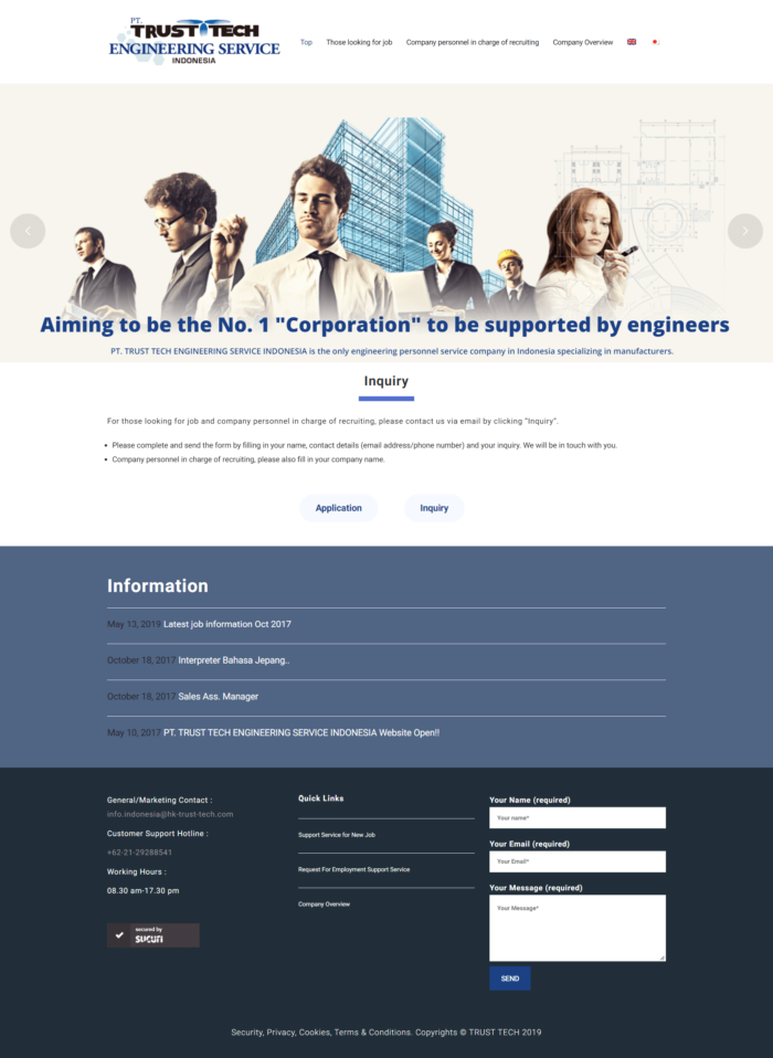 Trust Tech Engineering Service Indonesia | Walkbrains